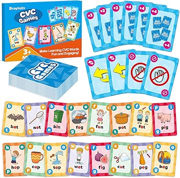 Amazon.com: Broytain CVC Phonics Games for Toddlers,CVC Word Toy for ...