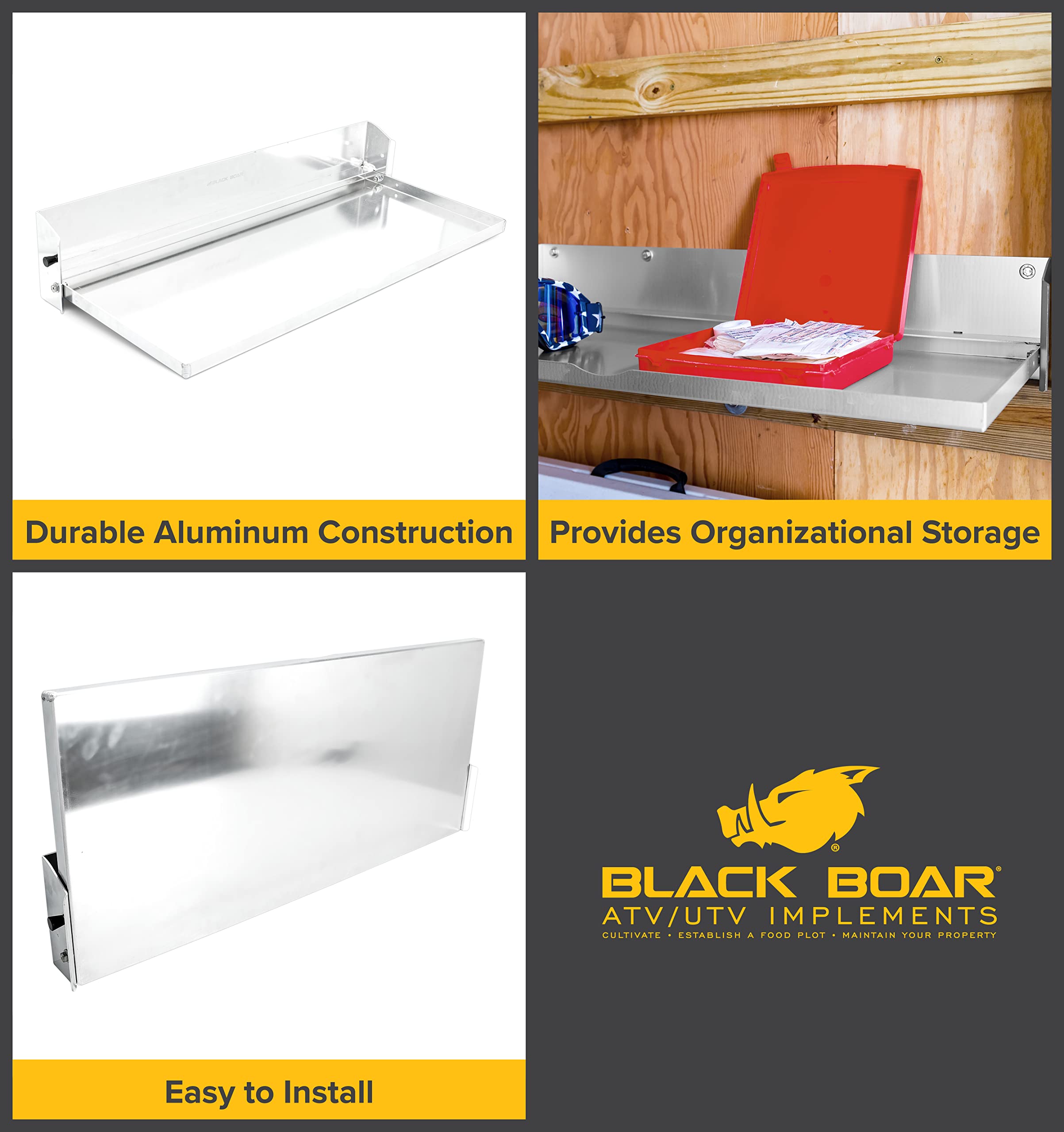 Snapklik.com : Black Boar Aluminum Light Duty Fold Down Table Provides ...
