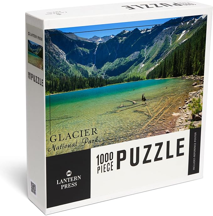 Amazon.com: Glacier National Park, Montana, Avalanche Lake (1000 Piece ...