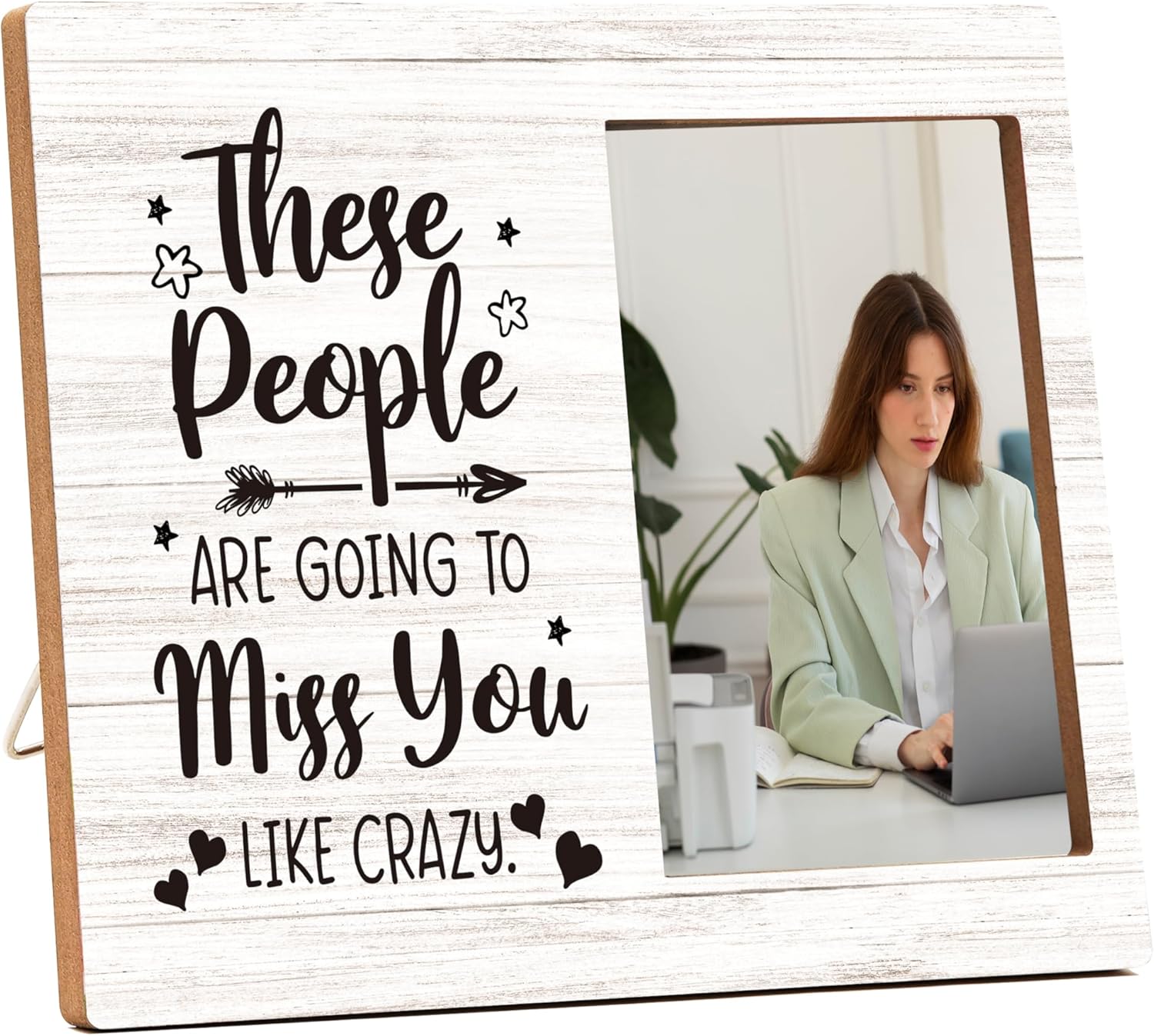 Amazon.com - Retirement Picture Frame, Coworker Wood Photo Frame ...