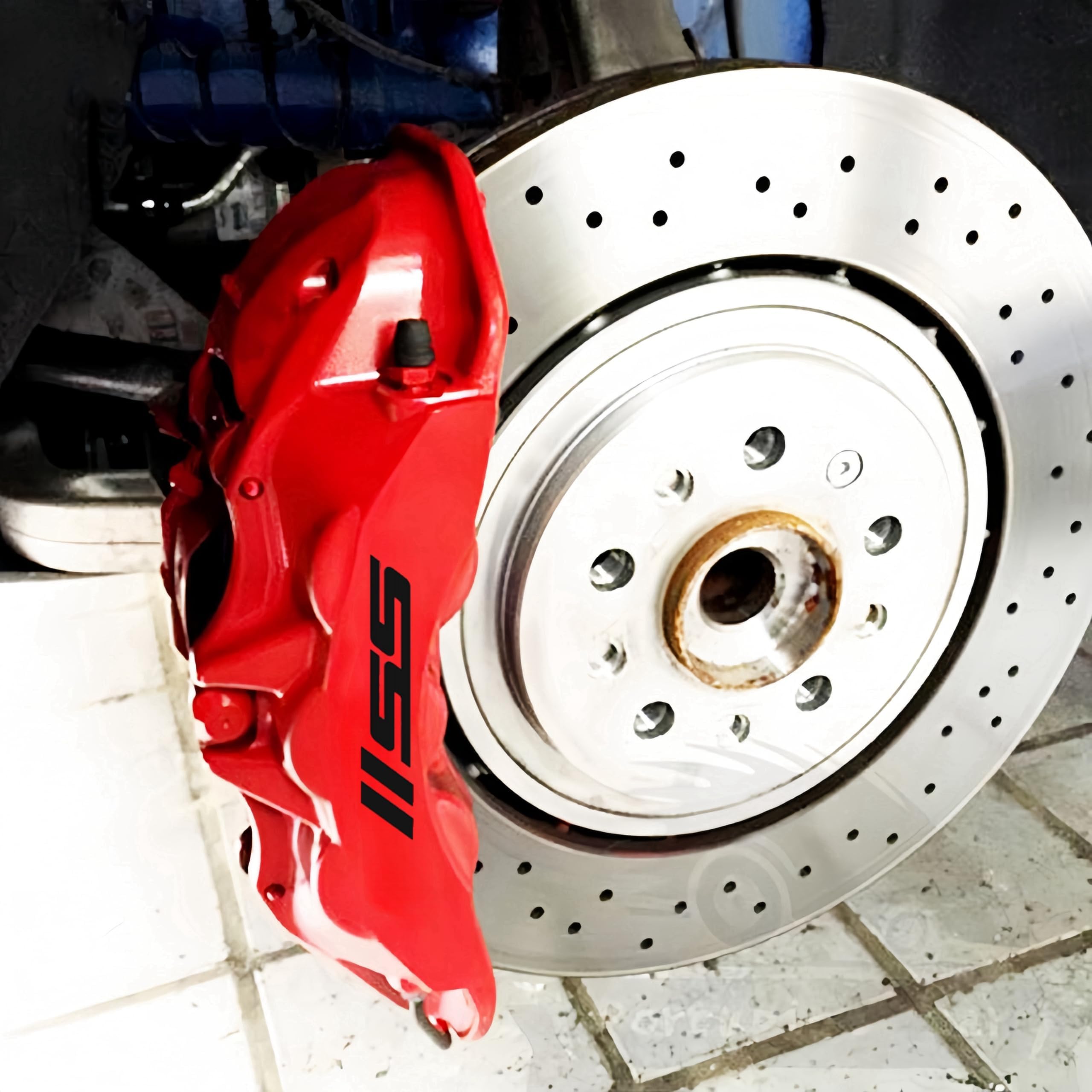 Amazon.com - 6Pcs SS Car Brake Calipers Rims Wheels Stickers Compatible ...