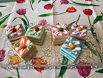 Amazon.com: Nice purchase 6pcs Realistic Artificial Cake Assorted Mixed ...