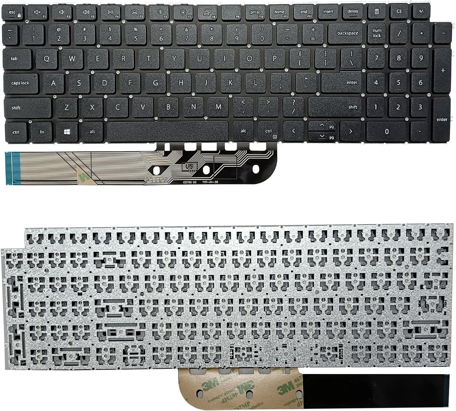 Amazon.com: SUNMALL Replacement Keyboard Compatible with Dell Inspiron ...