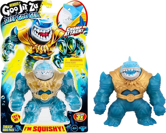 Amazon.com: Heroes of Goo Jit Zu Deep Goo Sea Thrash Hero Pack. Super ...