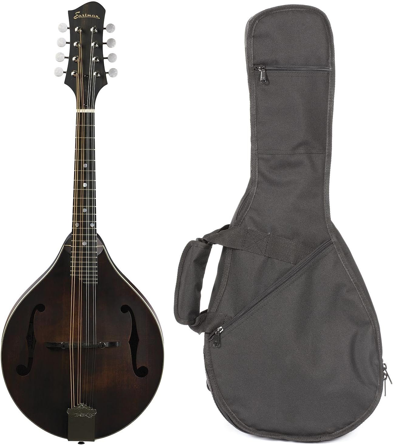 Amazon.com: Eastman MD305 A-Style Mandolin Solid Spruce & Solid Maple ...