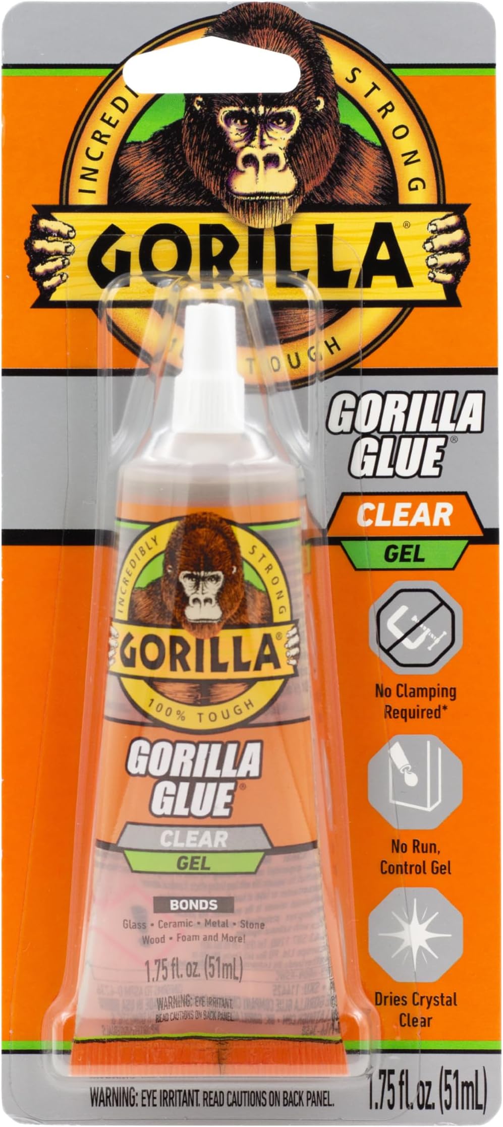 Amazon.com: Gorilla Max Strength Construction Adhesive, Clear Glue, 7 ...