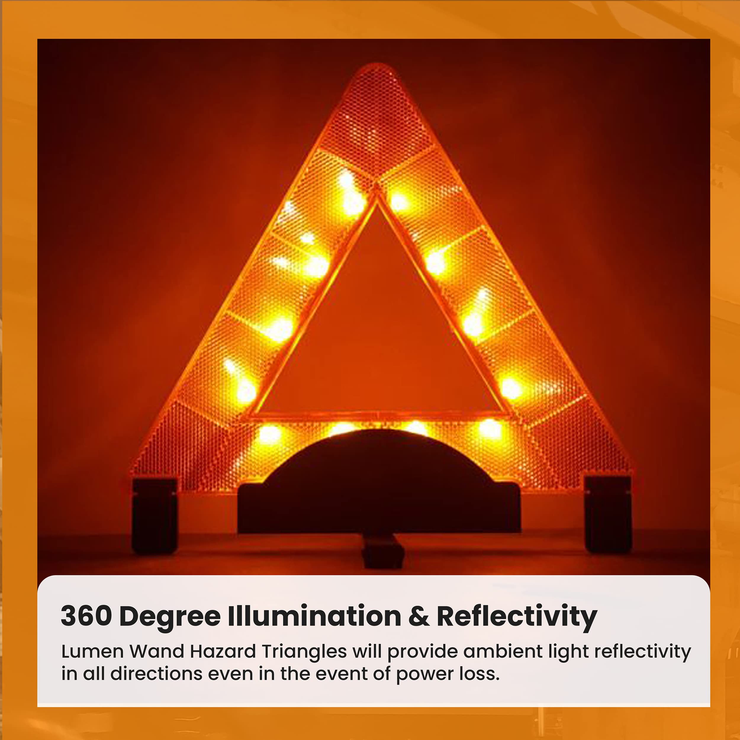Snapklik.com : Emergency Warning Triangle By Lumen Wand Store For Road ...