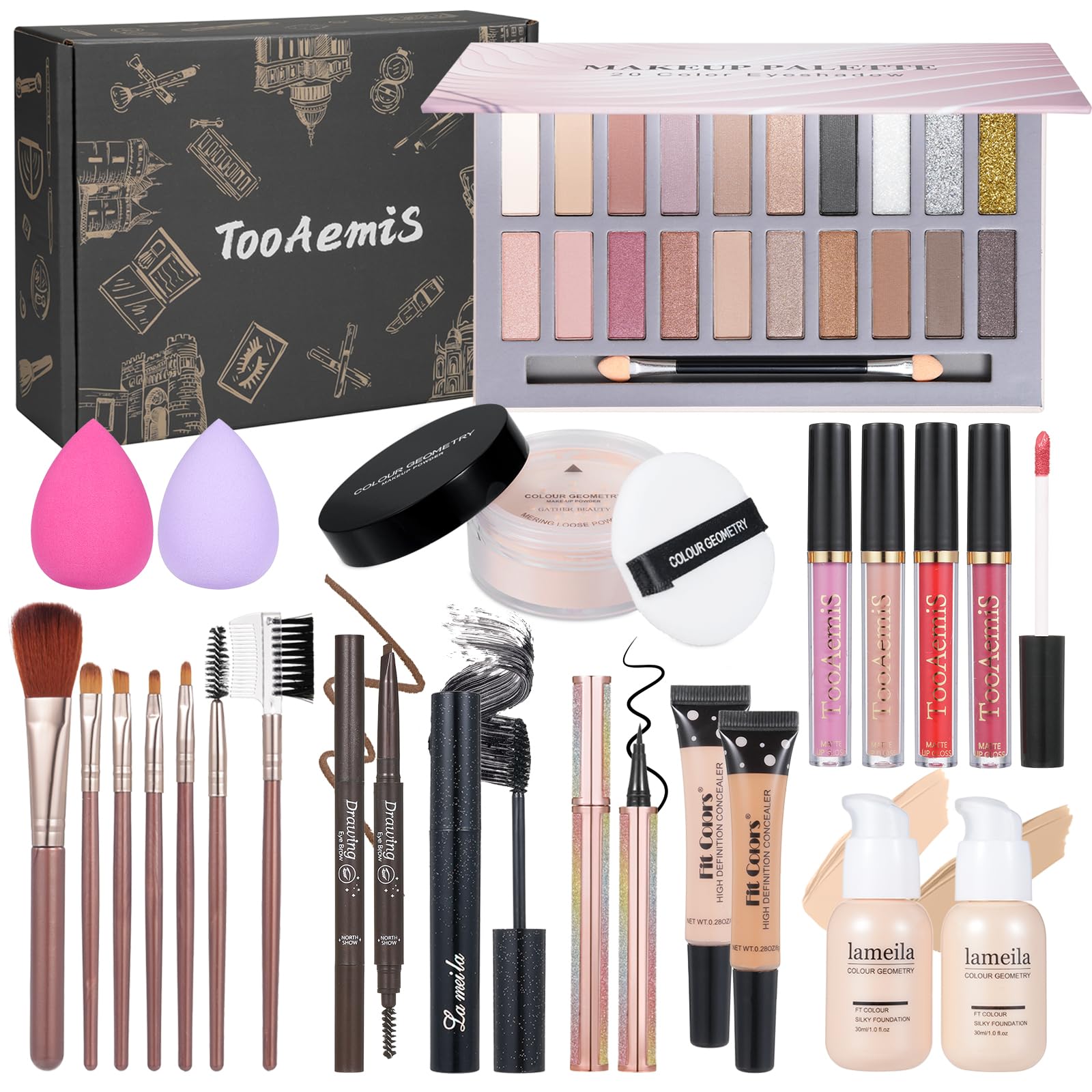 All in One Makeup Kit Makeup Kit for Women Full Kit Multipurpose Makeup ...