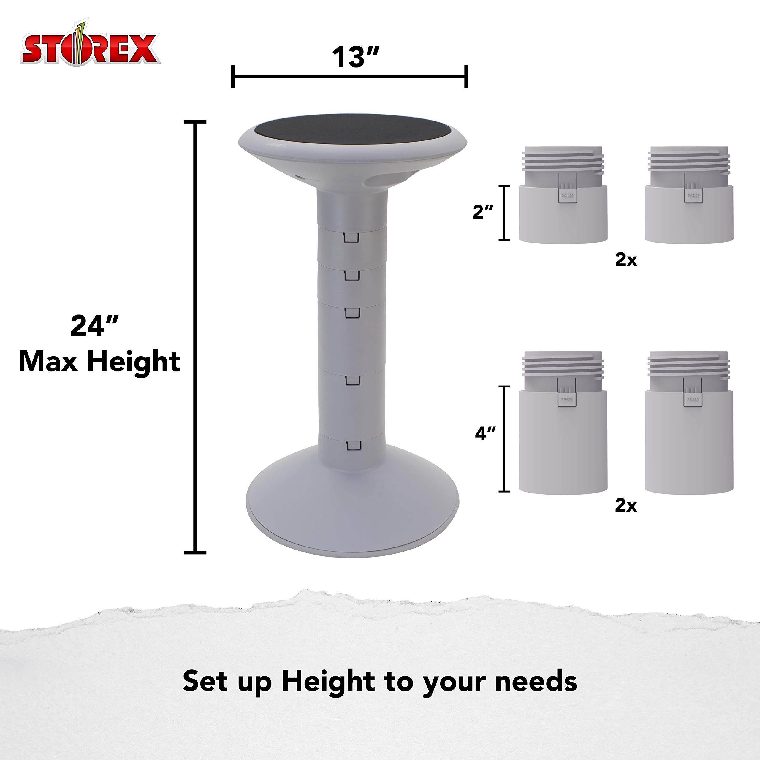 Snapklik.com : Storex Active Tilt Stool Ergonomic Seating For Flexible ...