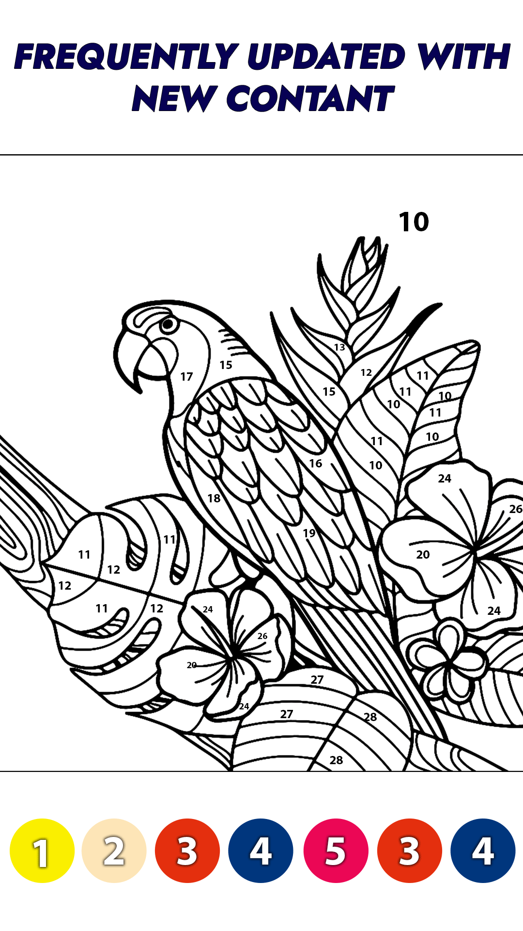 Birds Color By Number Coloring Book - Adult Coloring Books Birds - App ...