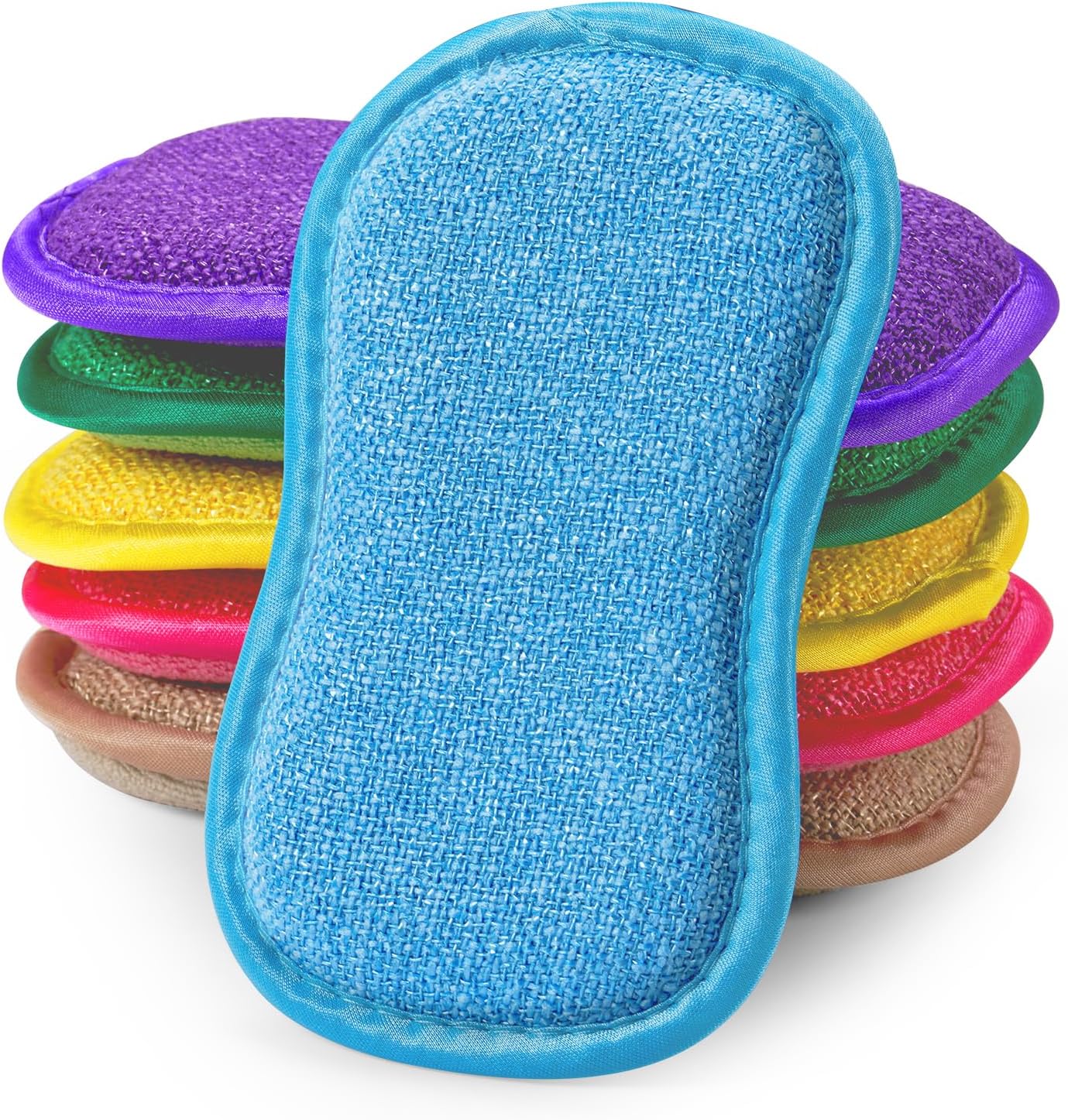 ELEXACLEAN Spülschwamm Topfreiniger Schwämme (3er Set, 10x8 cm, Dunkel ...