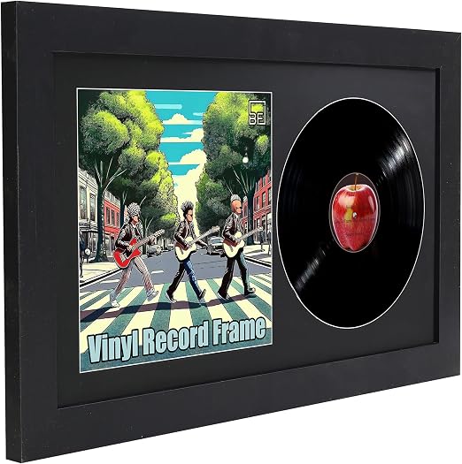12" `Record Double Vinyl LP Record and Album Cover Frame With Blsck ...