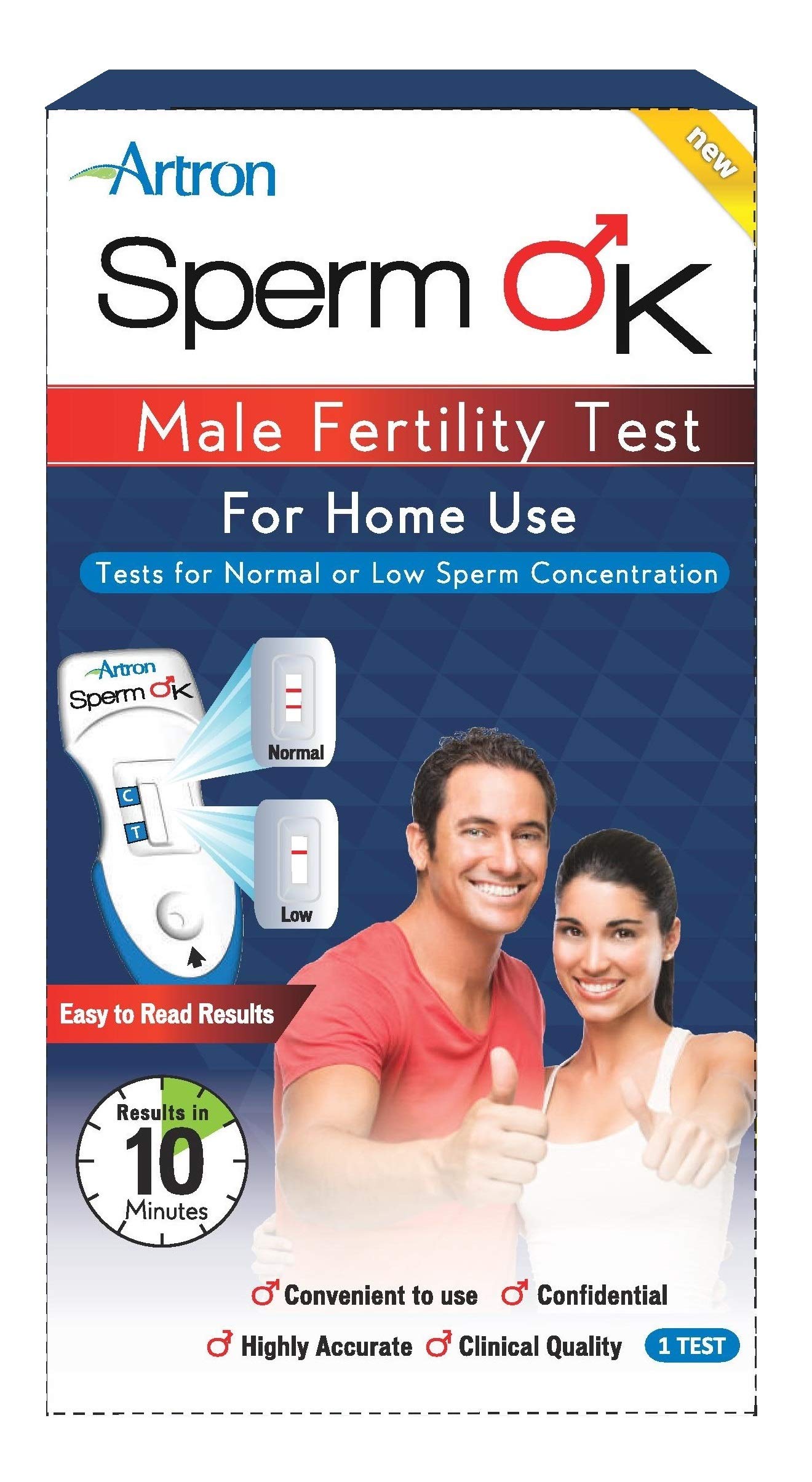 Buy SpermOK 1 Male Fertility Test For Home Use CE Approved Easy