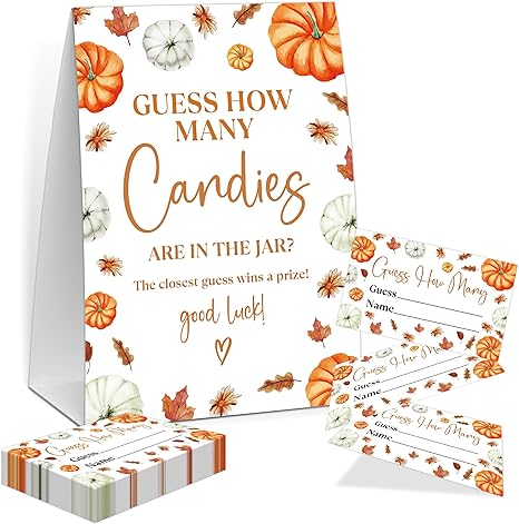 Amazon.com: Little Pumpkin Guess How Many Candies Are In The Jar Game ...
