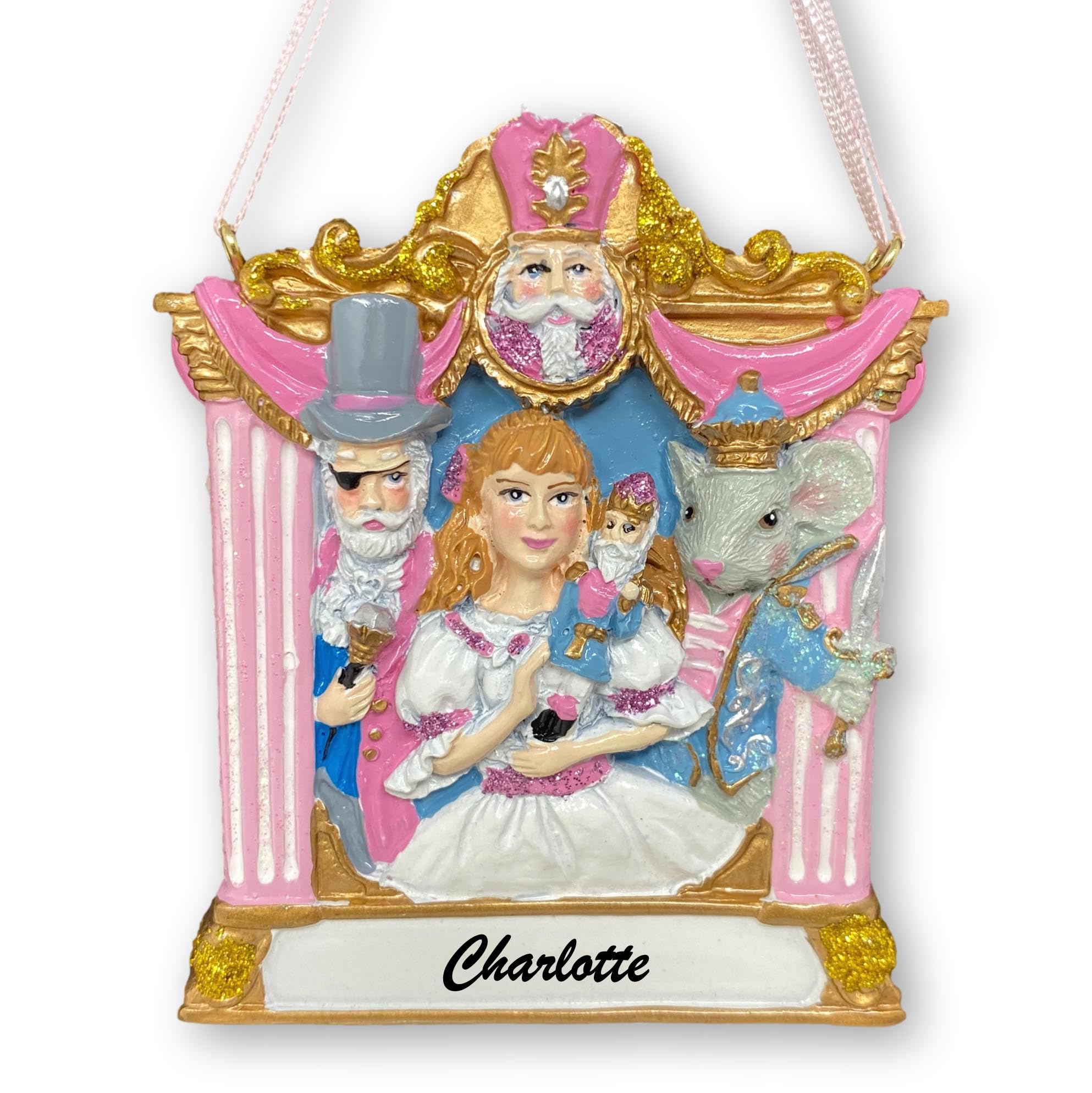 Amazon.com: Personalized Nutcracker Ballet Christmas Ornament - Pink ...