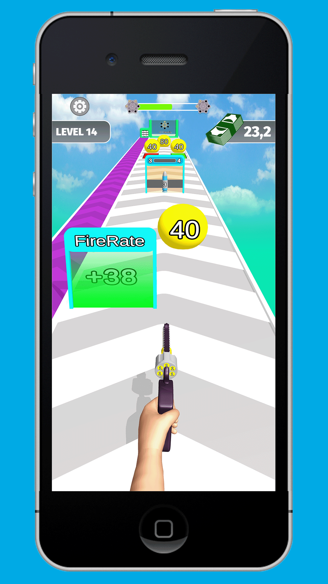 Revolver Race Bullet Shoot Gun Run Weapon Master 3D: Crazy Revolver ...