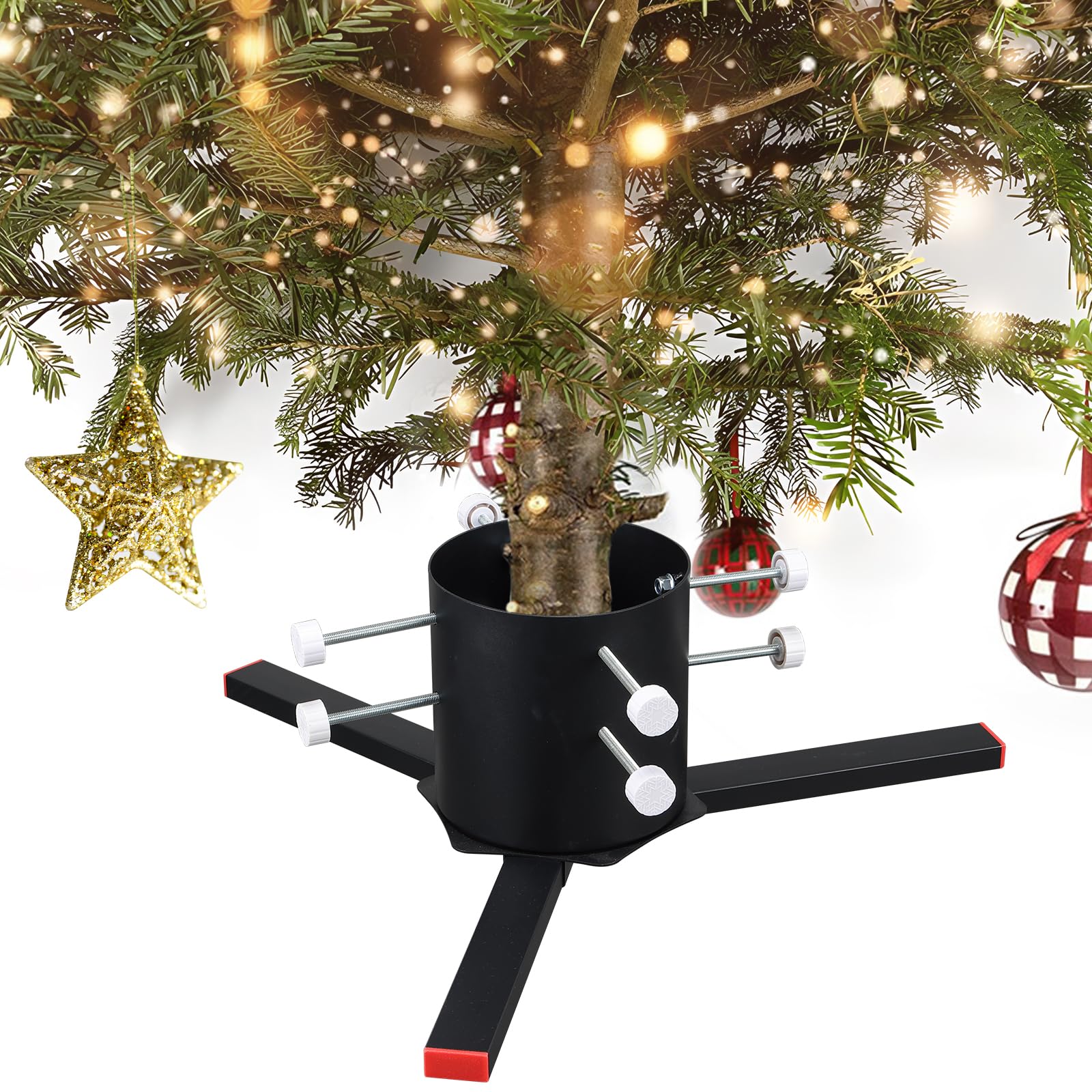 Amazon.com: Real Christmas Tree Stand,Heavy Duty Detachable Christmas ...