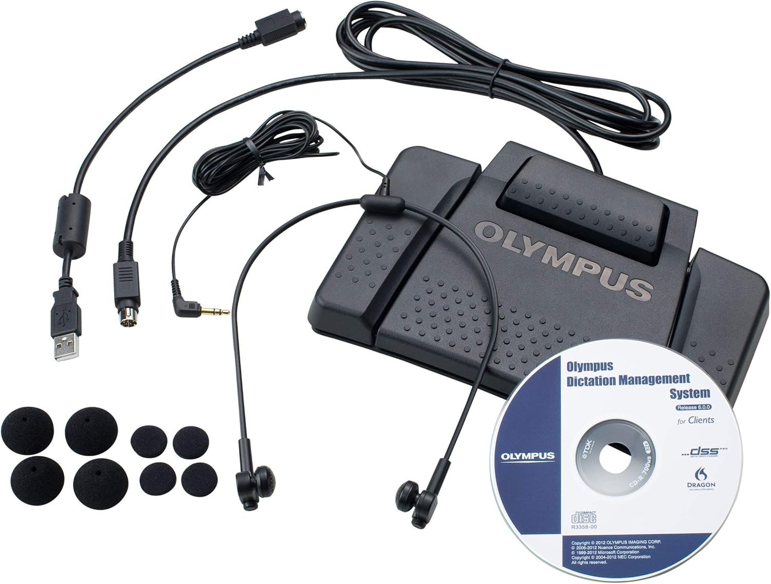 Amazon.com: Olympus AS-7000 Professional Transcription Kit AS7000 ...
