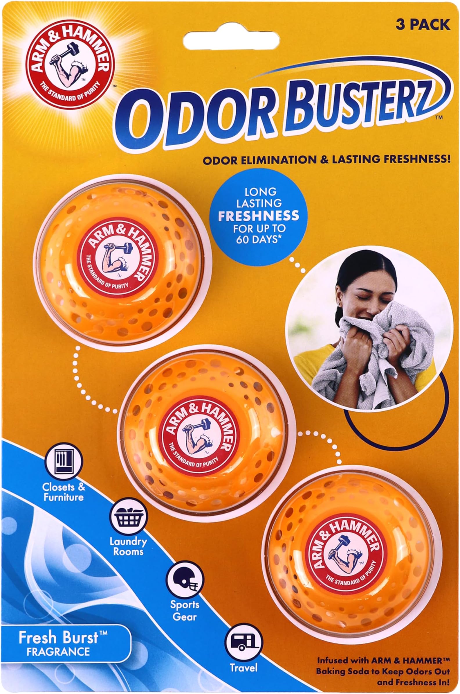 Amazon.com: Arm & Hammer Odor Busterz Fresh Burst (3 count ...
