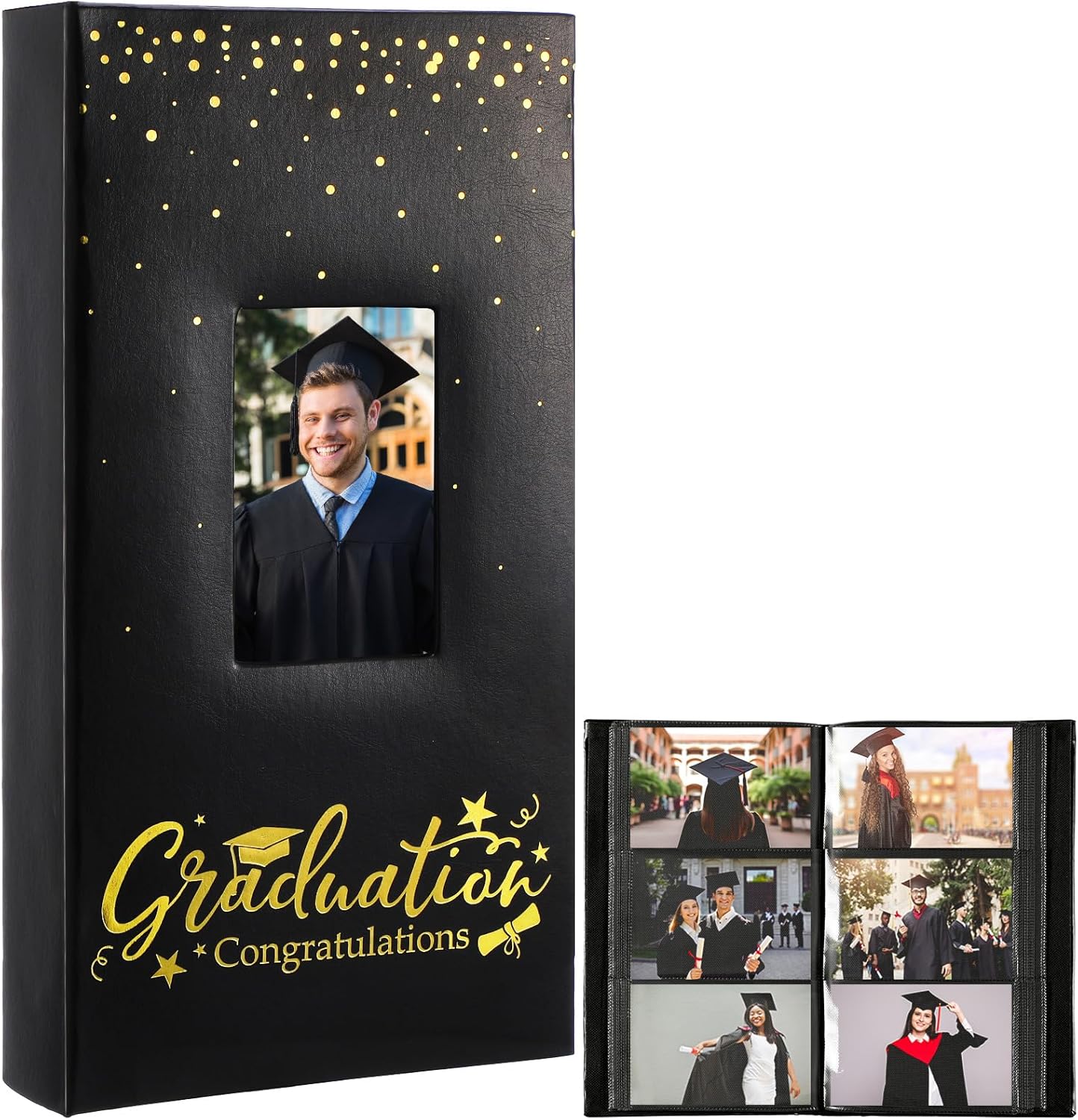 Amazon.com: 300 Pockets 2025 Graduation Photo Album 13 x 6 in ...