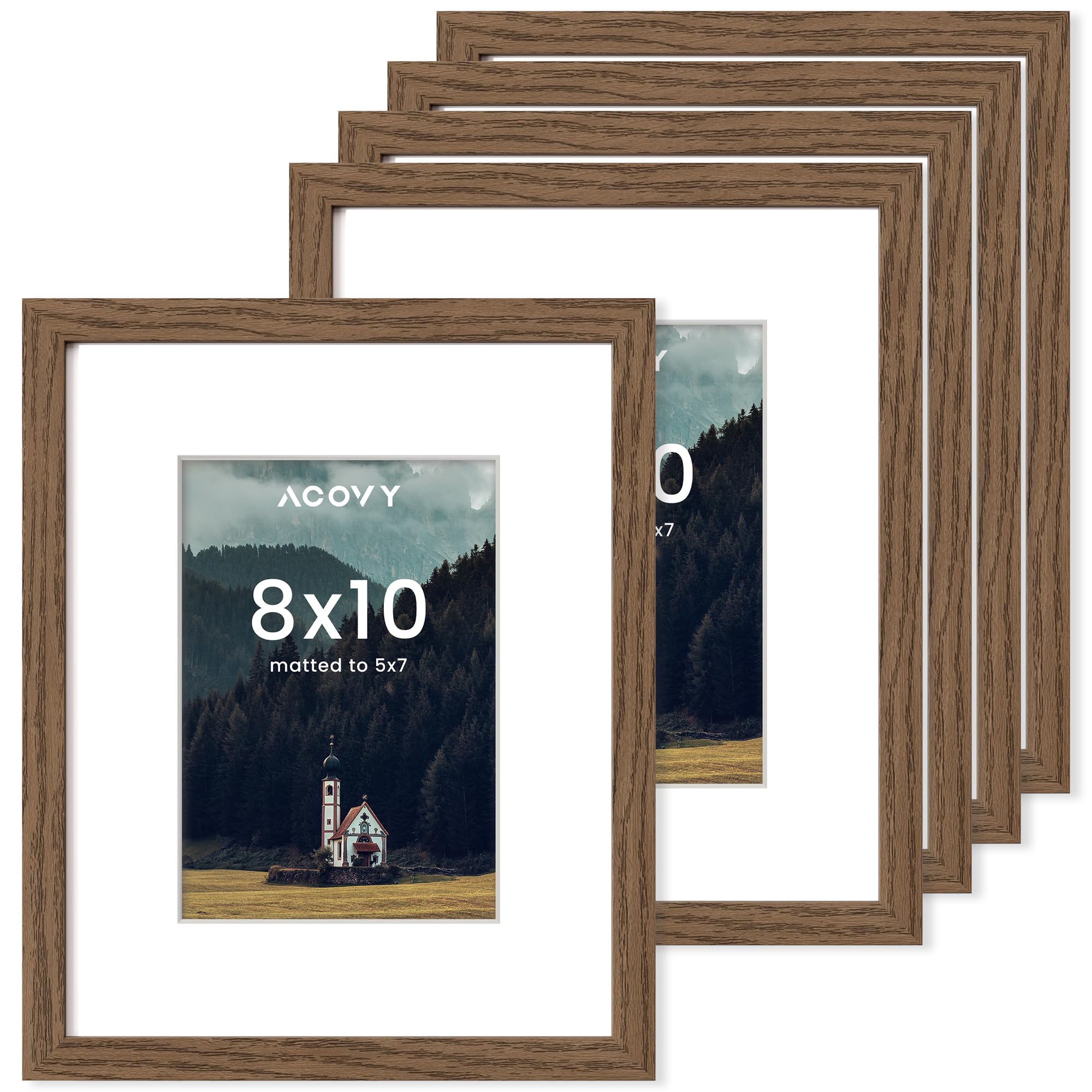 Amazon.com - Acovy 8x10 Picture Frames Set of 5, 8 x 10 Photo Frame ...