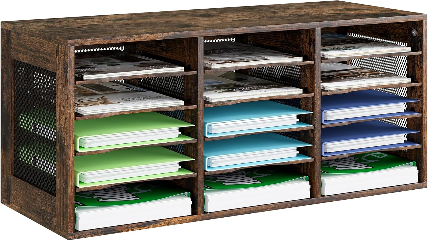 Amazon.com: PAG-Mass Mail Sorter Organizer, Wood Literature Organizer ...