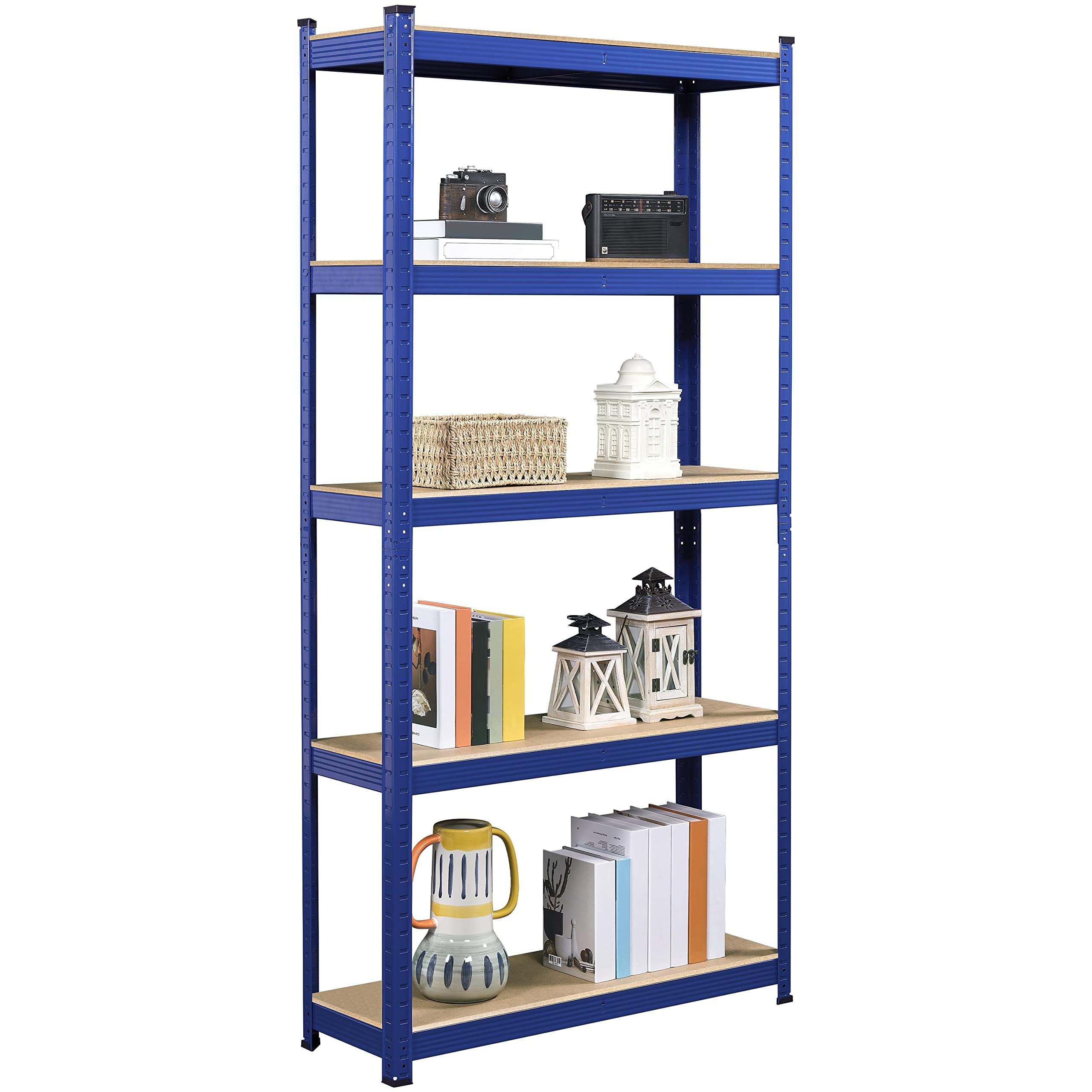 Amazon.com: Yaheetech Standing Shelf Units, 5 Tier Storage Shelf, Heavy ...