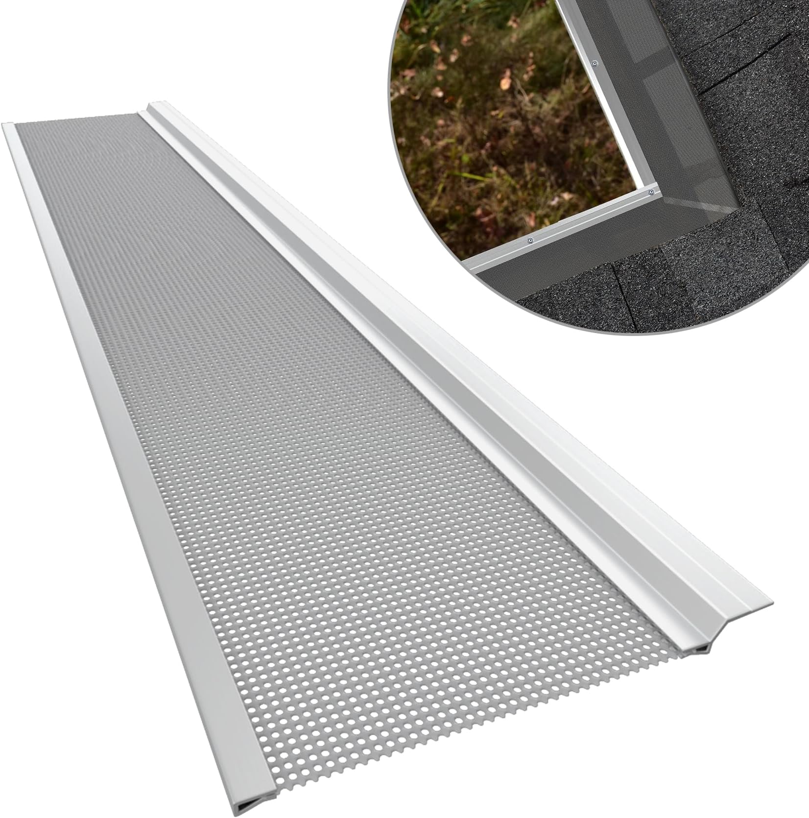 Flo-Free Gutter Guard 5 inch Best Leaf Protection Available 48ft per ...