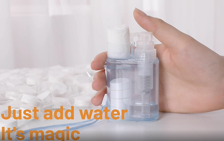 Watch Compressed Towels Set Plus 2 Dispensers and 4 Carrying Cases on ...