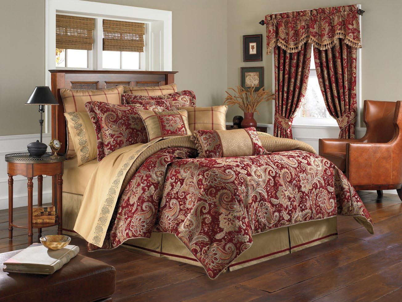 Amazon.com: Croscill Home Fashions Mystique 4-Piece Sheet Set, Queen ...