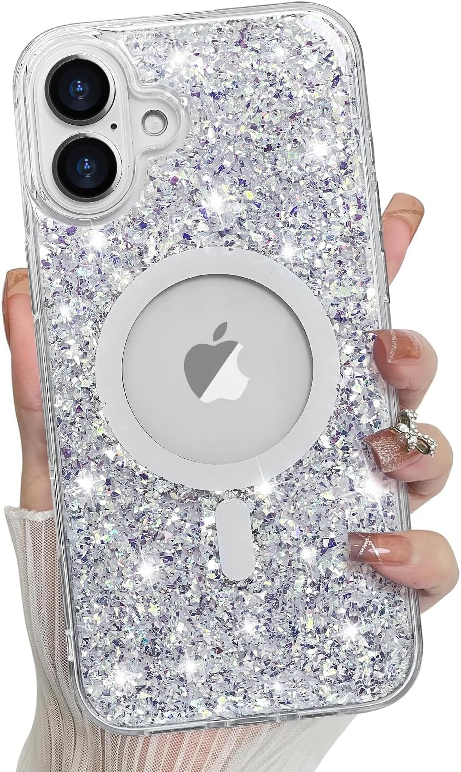Amazon.com: JETech Glitter Case for iPhone 16 6.1-Inch, Bling Sparkle ...