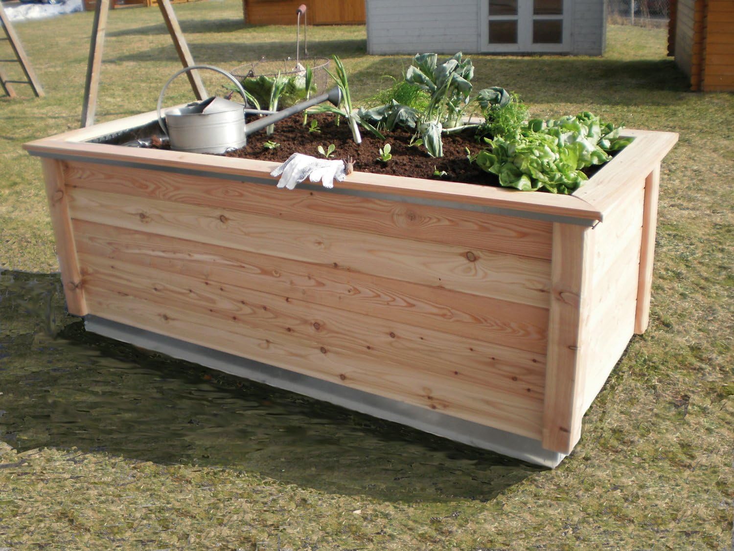 KGT Hochbeet Woody Large, B/T/H: 214/99/79 cm : Amazon.de: Garten