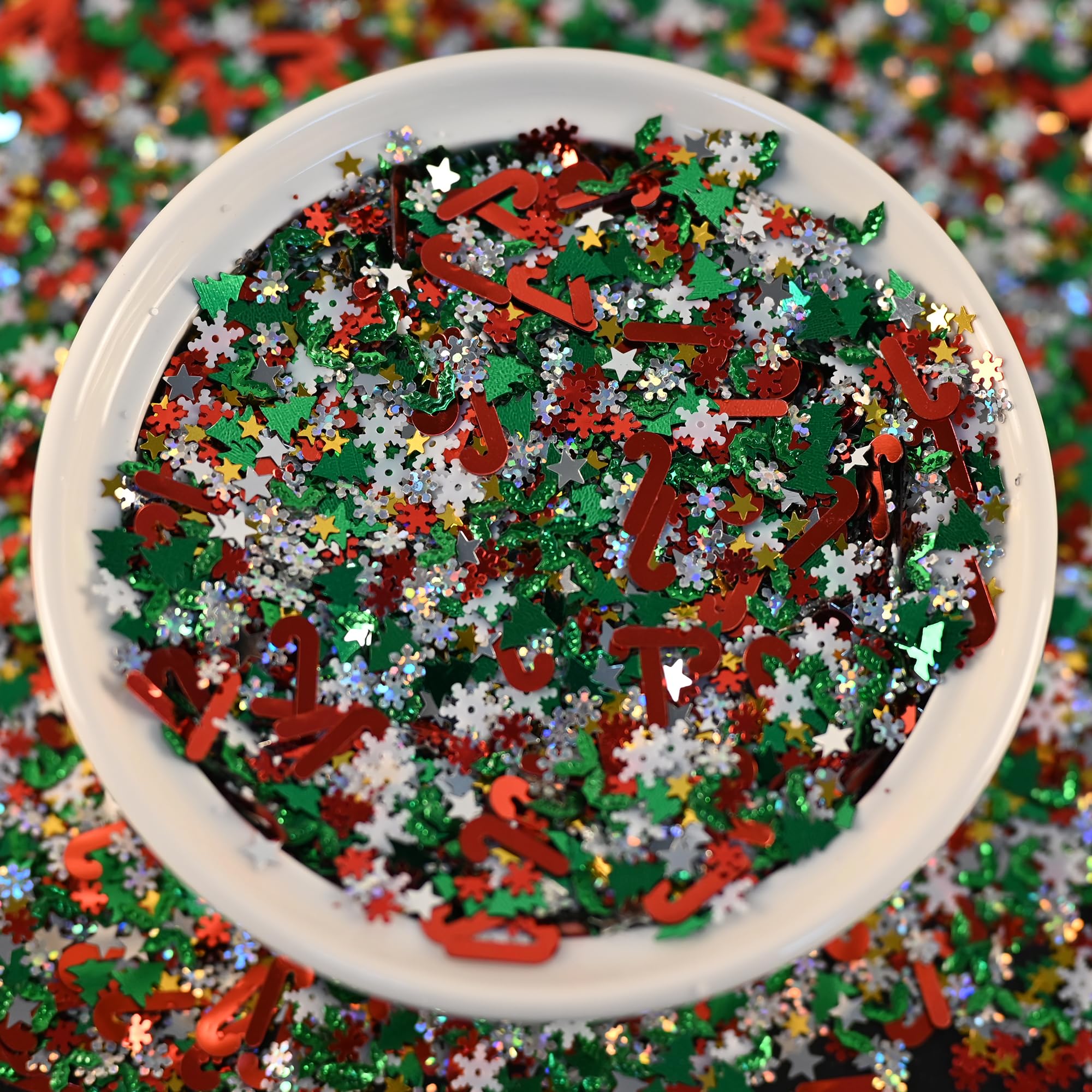 Amazon.com: LIKETURE Fake Sprinkles 110g Fake Christmas Sprinkles Non ...