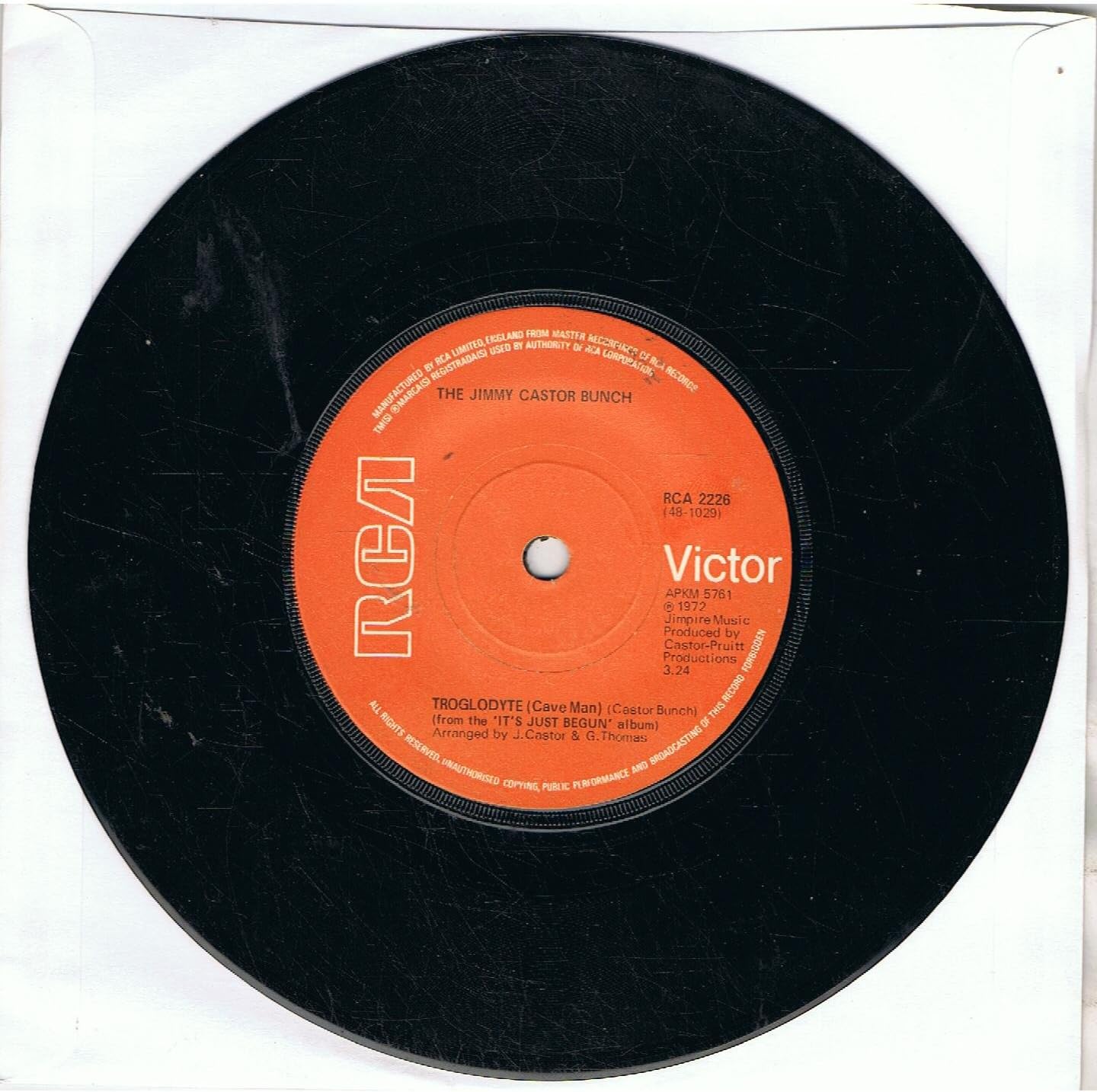 Troglodyte Cave Man / I Promise To Remember [7" Vinyl]: Amazon.ca: Music