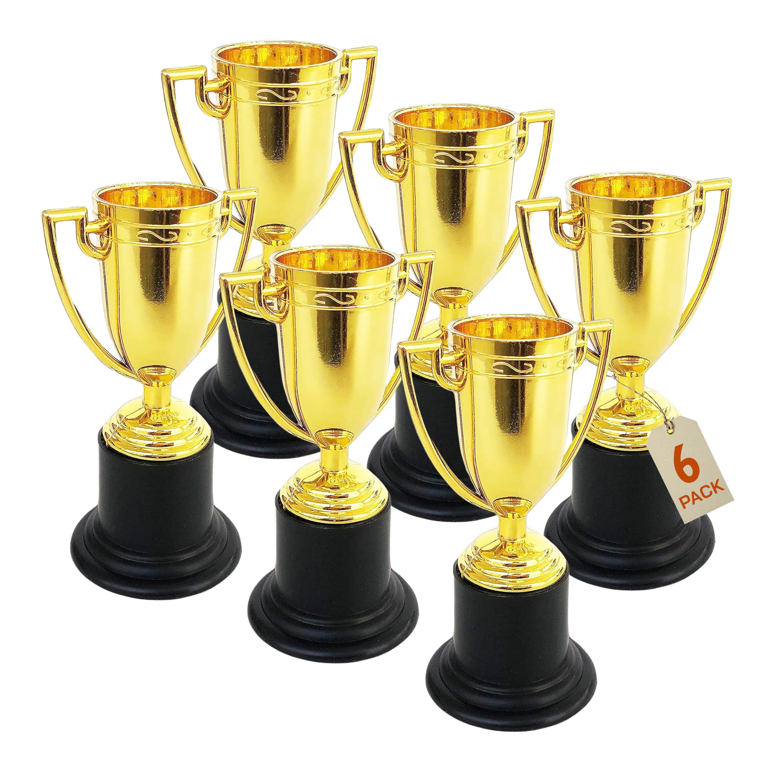 Snapklik.com : Plastic Golden Cup Trophy For Kids - 6 Pack - 4 Inch ...