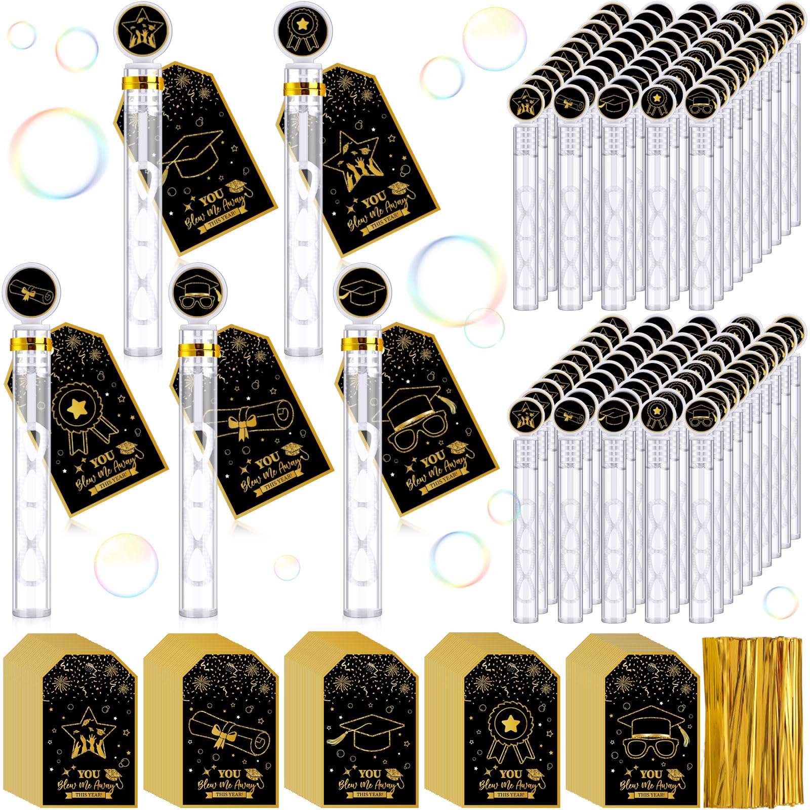 Amazon.com: Arrowbash 300 Pcs Graduation Party Favors 100 Graduation ...