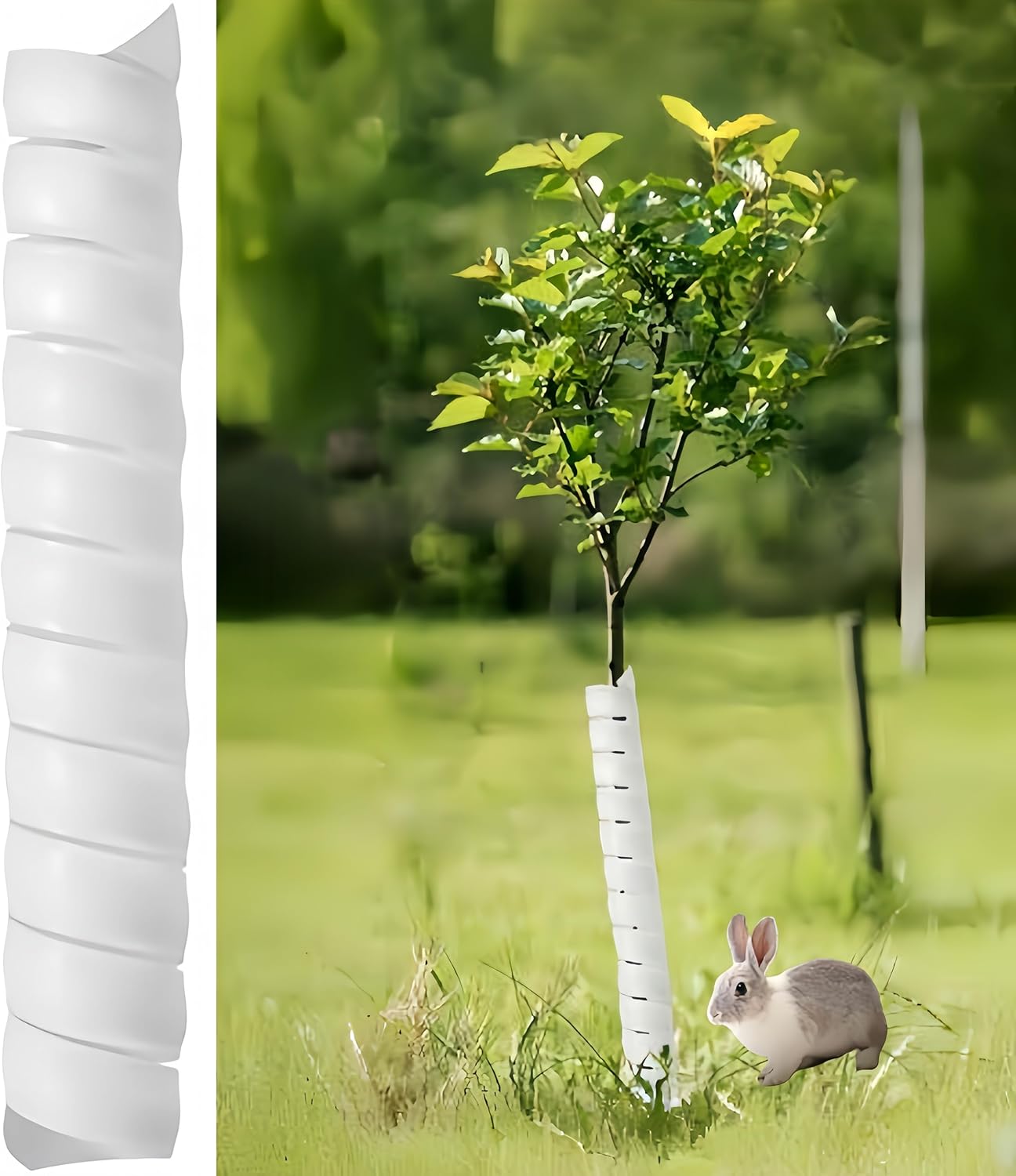 Amazon.com : SATONBEYI 3.28 Feet Tree Trunk Protector,2 Iinch Diameter ...