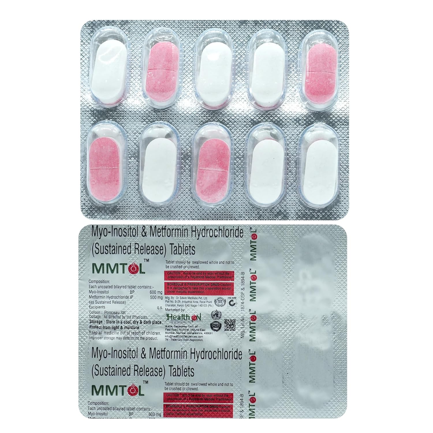 Mmtol 600/500 - Strip of 10 Tablets : Amazon.in: Health & Personal Care