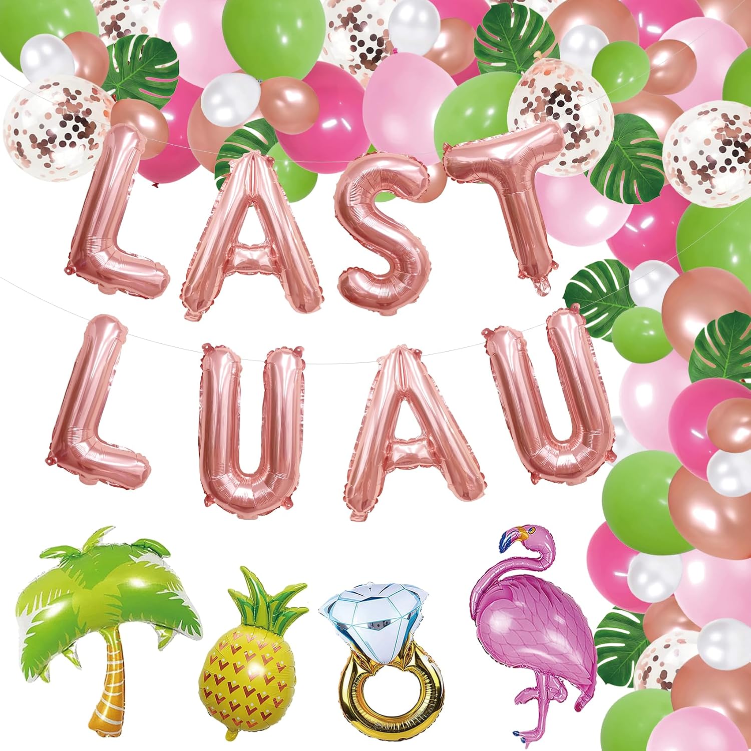 Amazon.com: Beach Bachelorette Party Decorations Hawaii Tropical Last ...