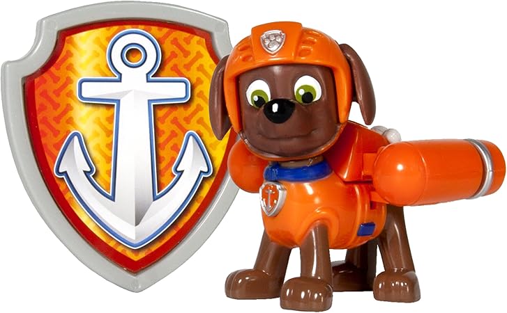 Amazon.com: Paw Patrol Action Pack Pup & Badge, Zuma : Toys & Games