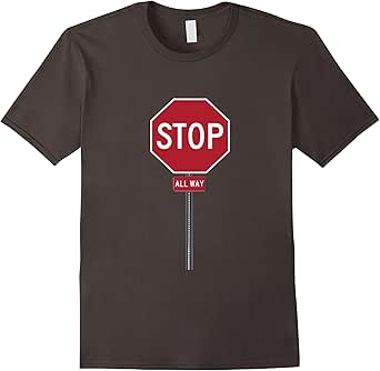 Amazon.com: Stop Sign t-shirt Driving Road Sign Slow Stop Go : Clothing ...