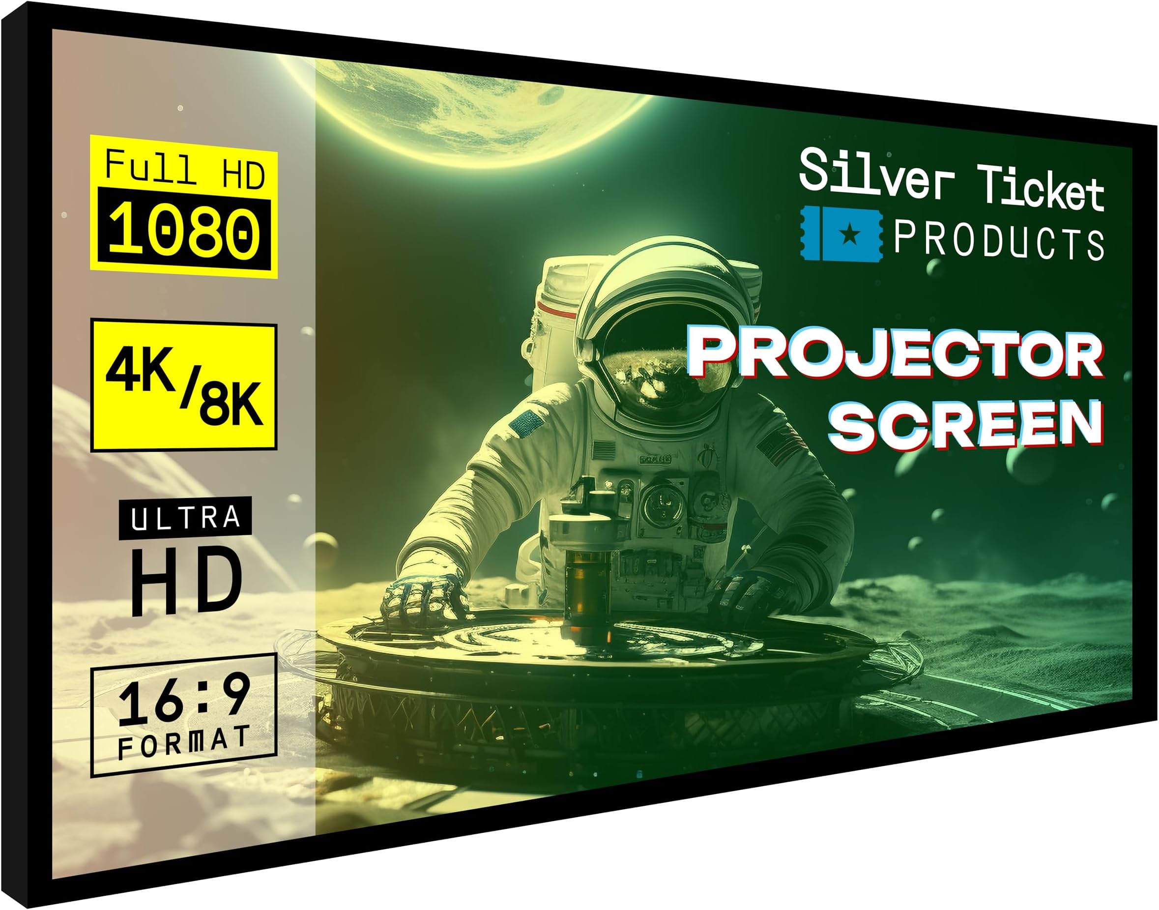 Amazon.com: ALR Projector Screen, 100-inch UHD 16:9, Fixed Frame ...