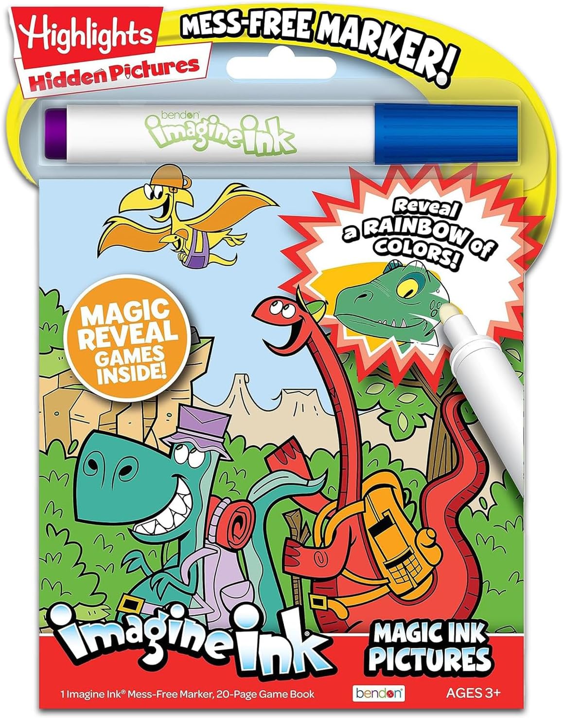 Amazon.com: Highlights 20 Page Imagine Ink Coloring Book - Highlights ...