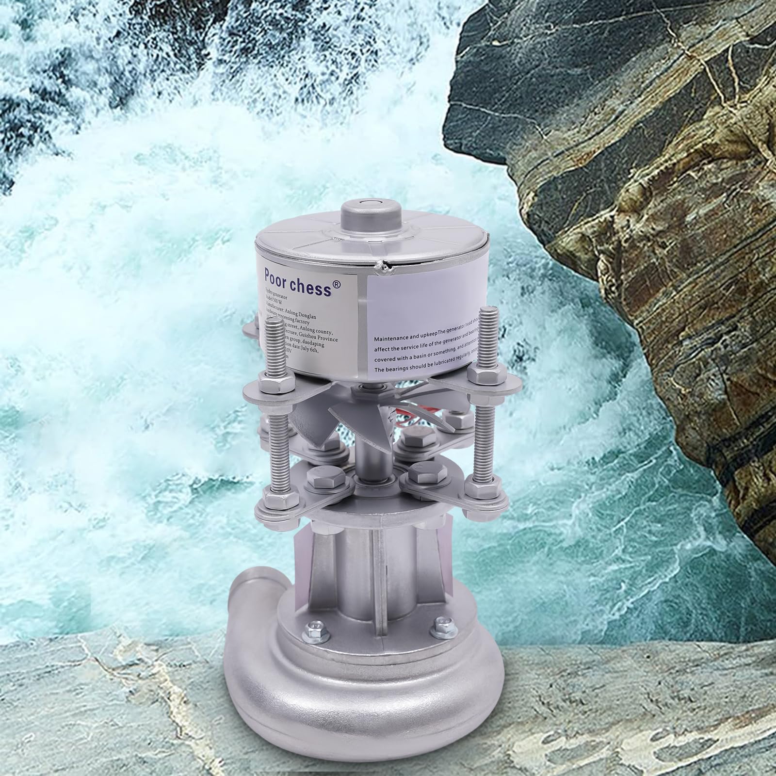 Micro Hydro Generator 500W Portable Micro Hydroelectric Generator ...
