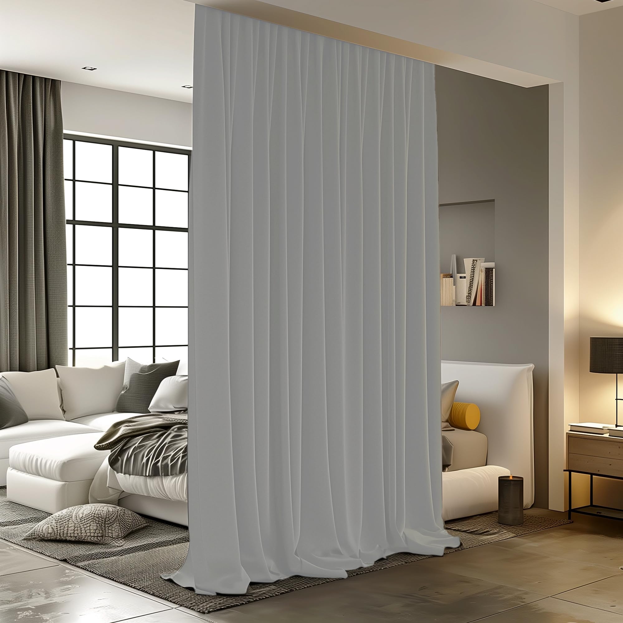 Amazon.com - Room Divider Curtains for Ceiling Track Rod, Blackout ...