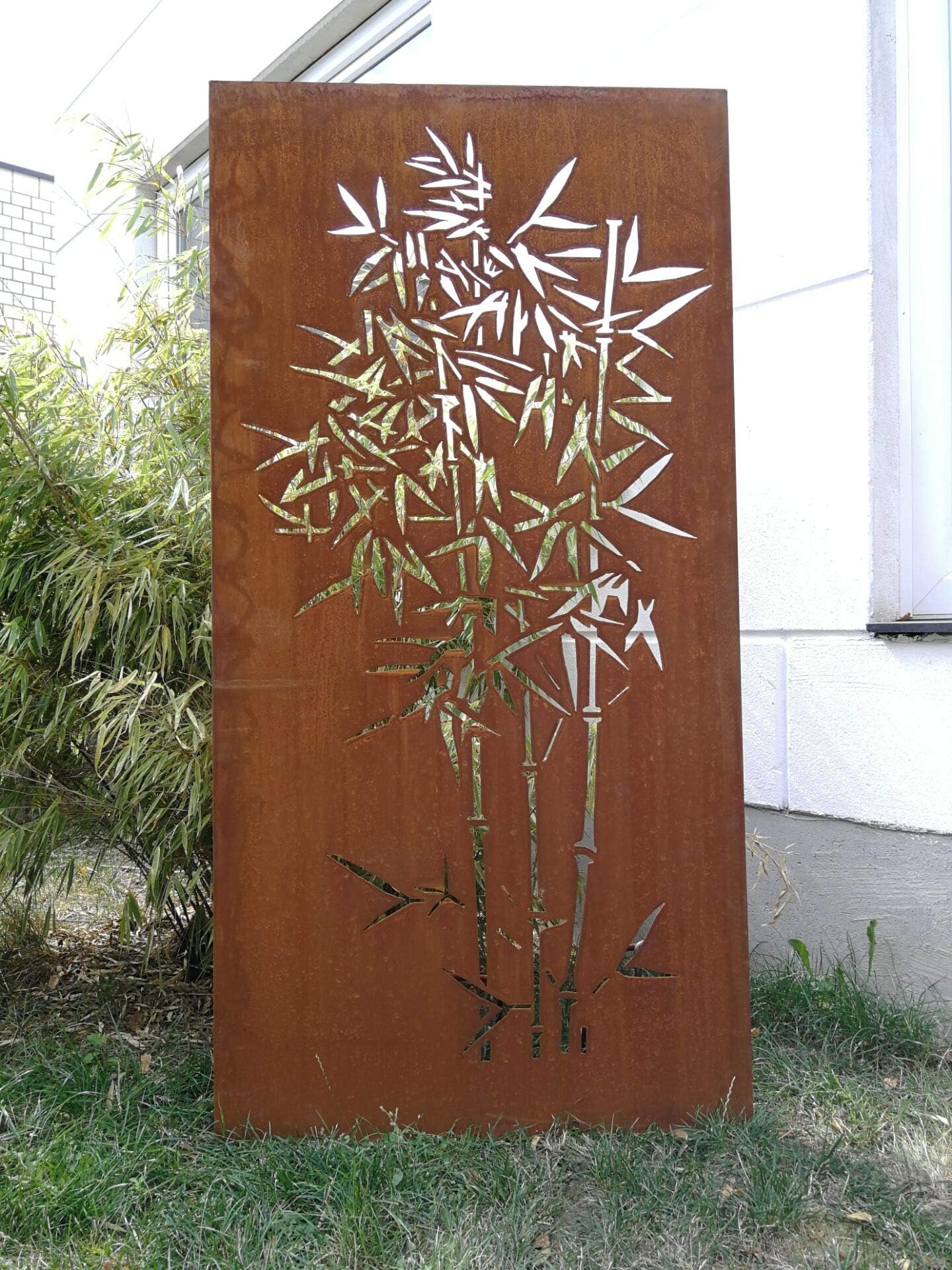 Amazon.de: Zen Man Edelrost Garten Sichtschutz aus Metall Rost ...