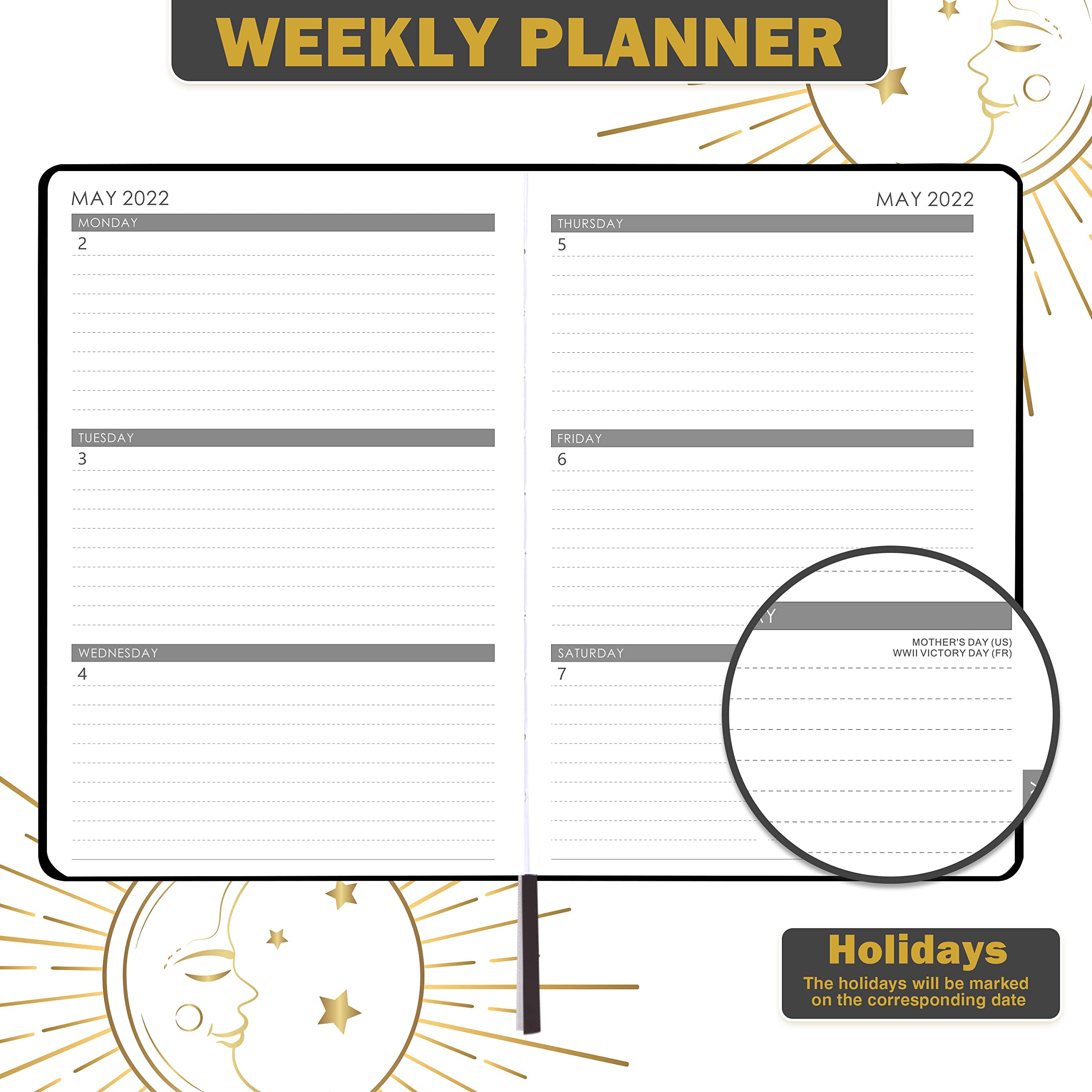 2022 Planner - 18-Months Weekly Monthly Planner 2022, January 2022 ...