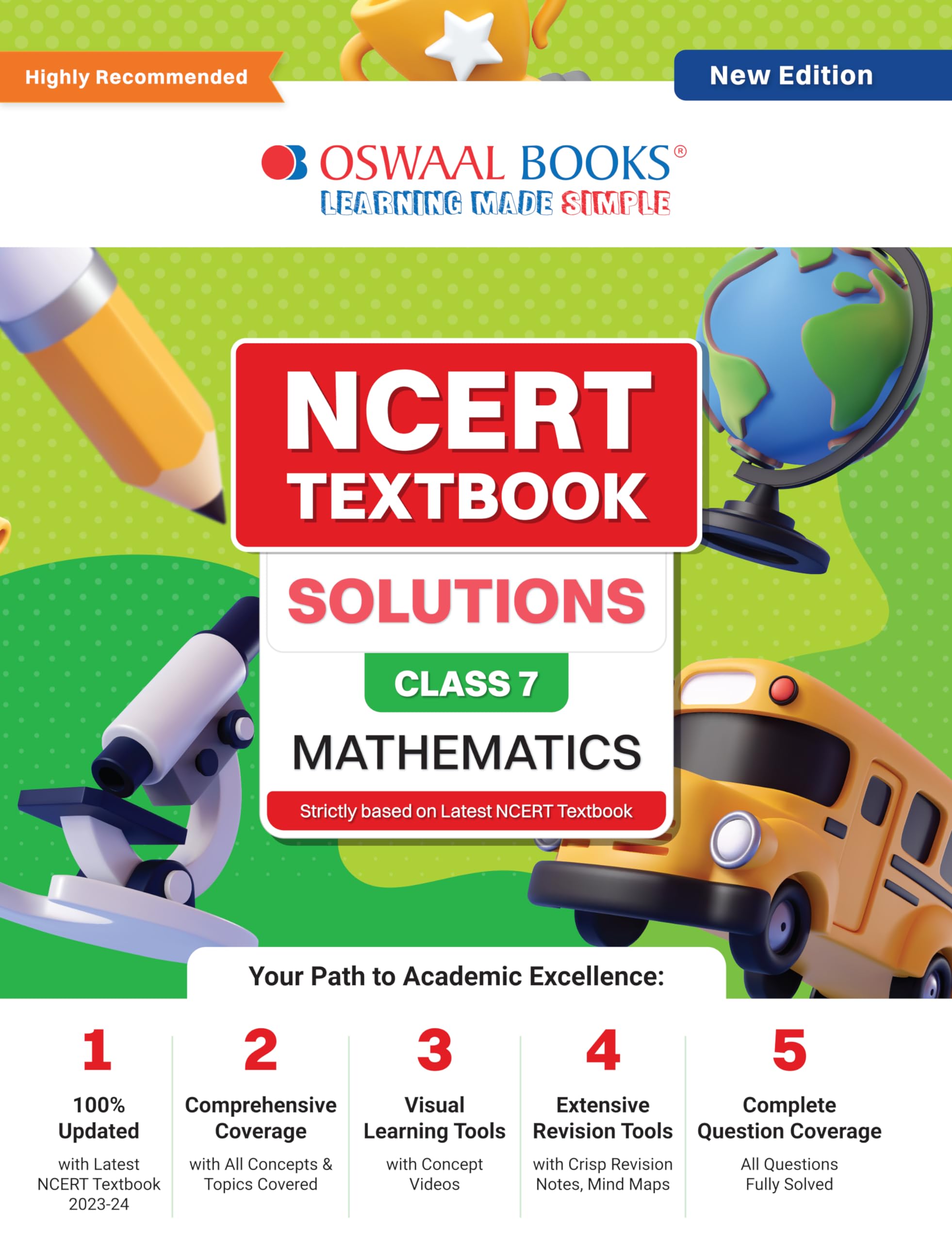Oswaal NCERT Textbook Solutions Class 7 Mathematics | For 2024 Exam ...