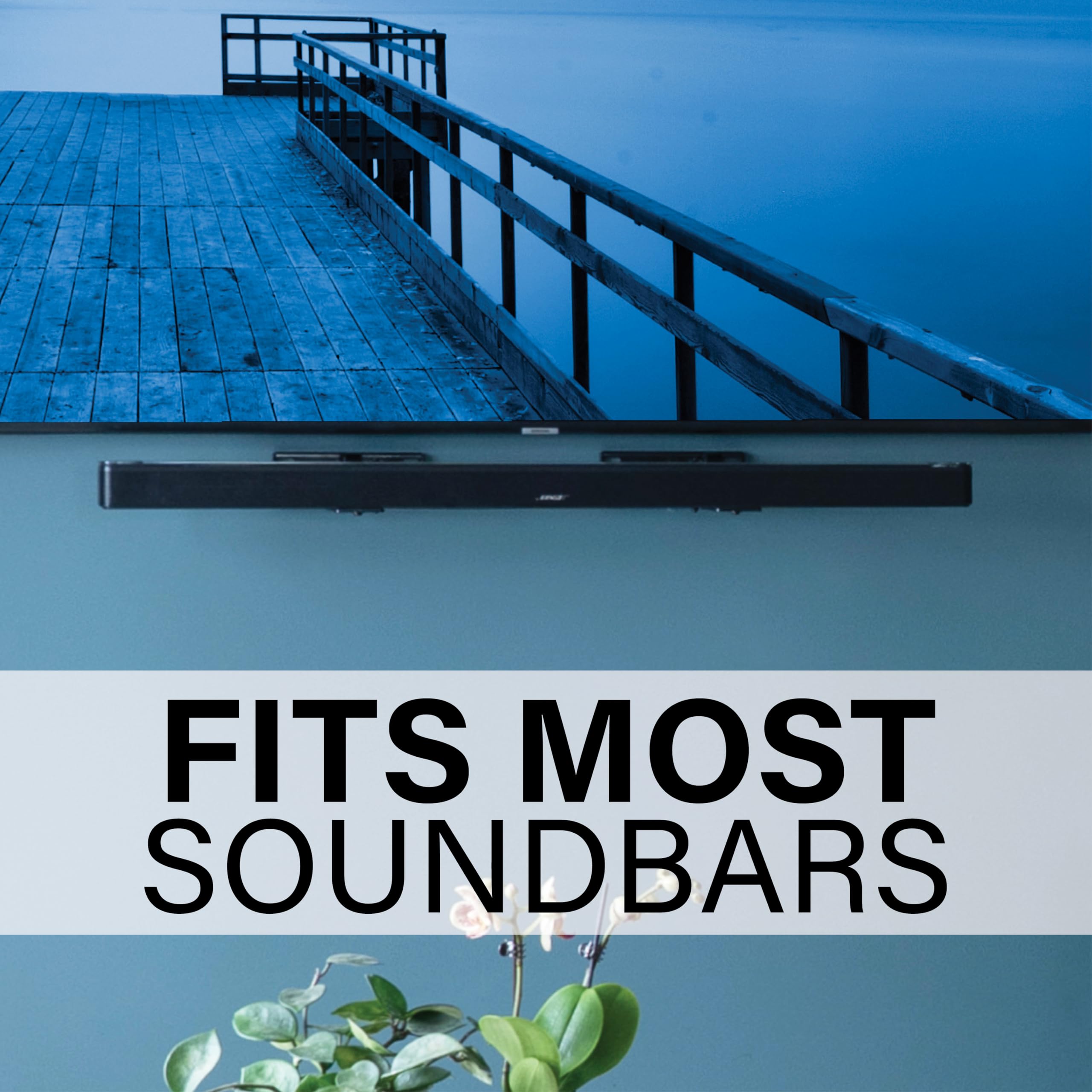 Sanus Universal Extendable Soundbar Wall Mount – Compatible with Most ...