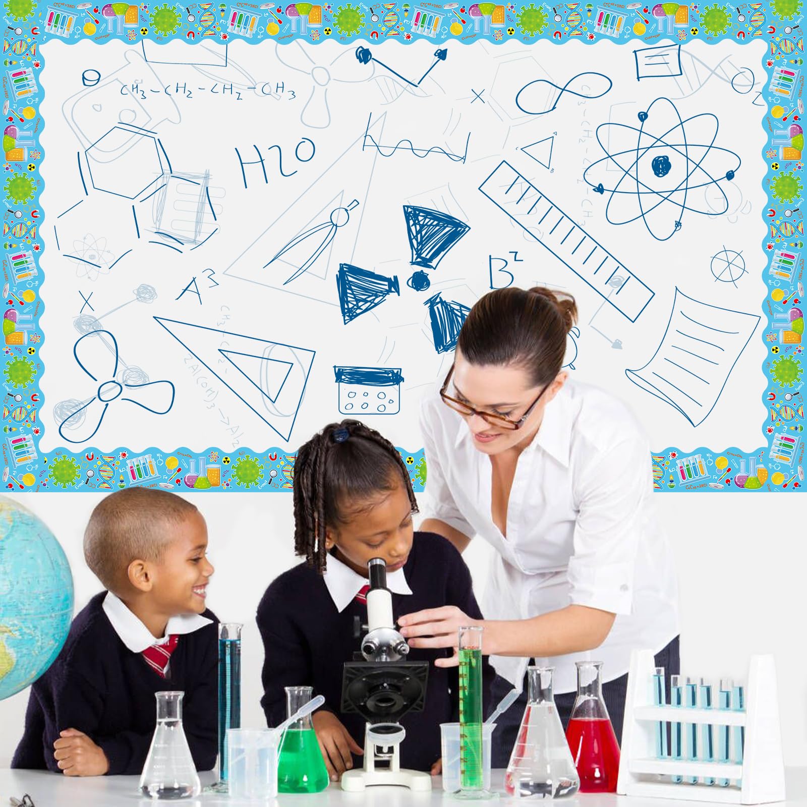 Snapklik.com : 2 Rolls Science Bulletin Board Borders, 65.6 Ft Science ...